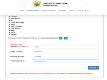 How to apply | Ghana High Commission, Canberra - Australia